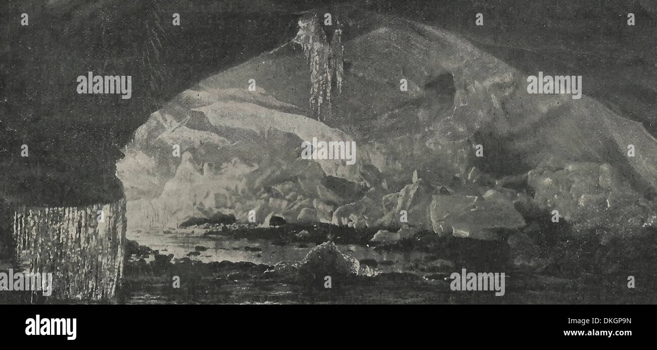 A Scene in the Great Ice Cave - Greenland 1907 Stock Photo - Alamy