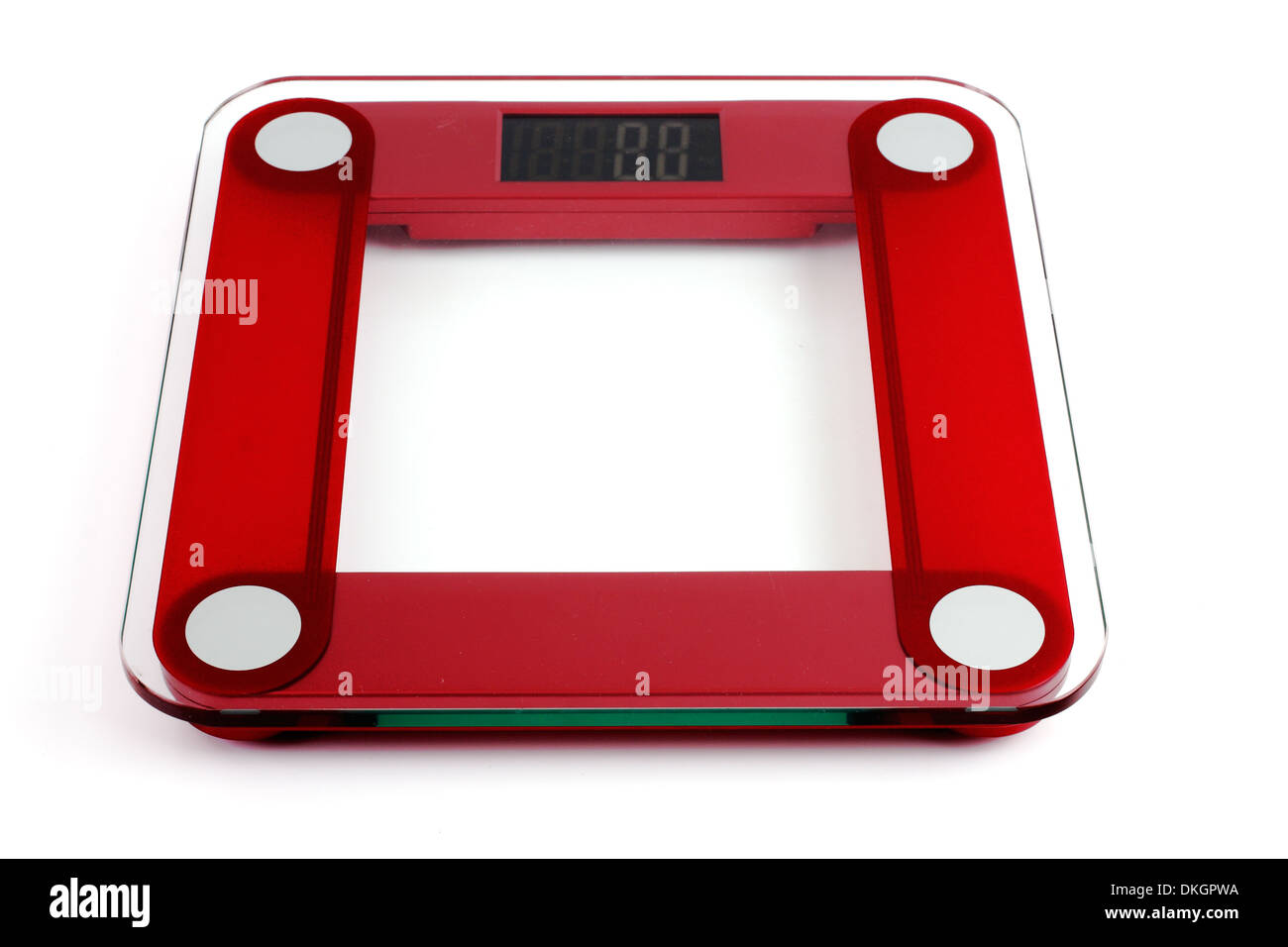 Glass scales on a white background Stock Photo - Alamy