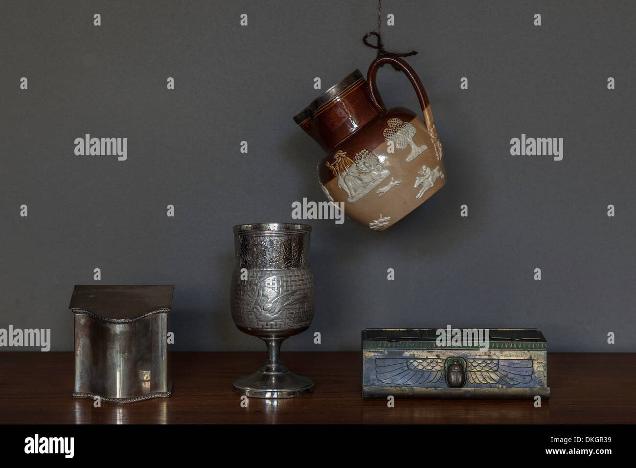 Dutch style still life with antique objects Stock Photo - Alamy
