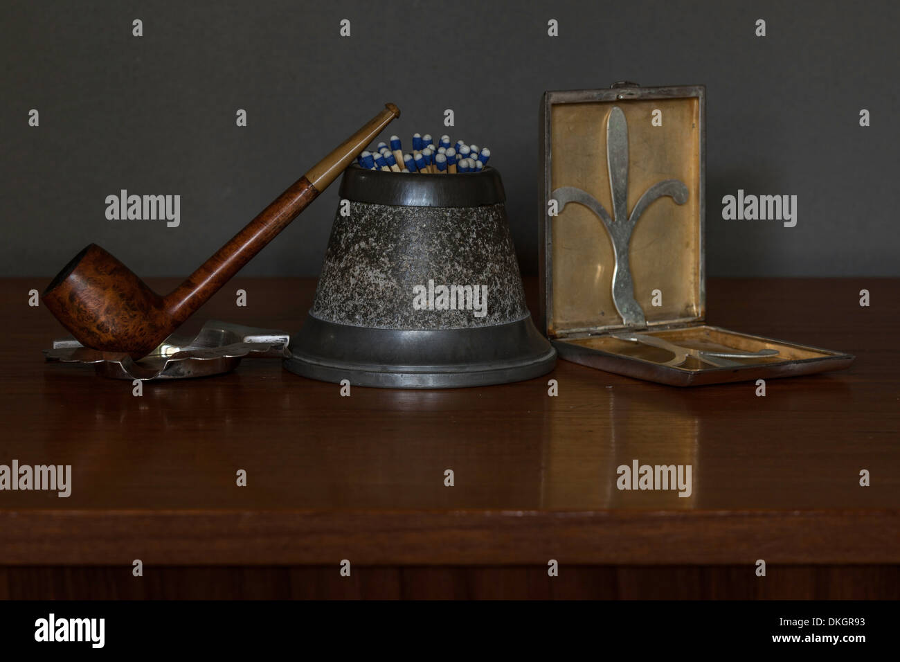 still life with tobacco objects Stock Photo - Alamy