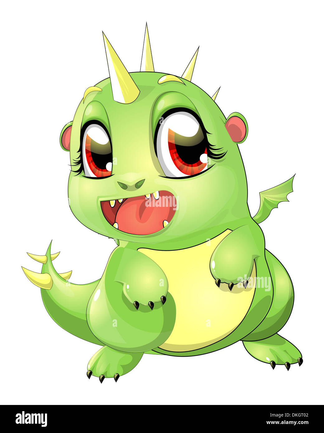 beautiful little green dragon Stock Photo - Alamy