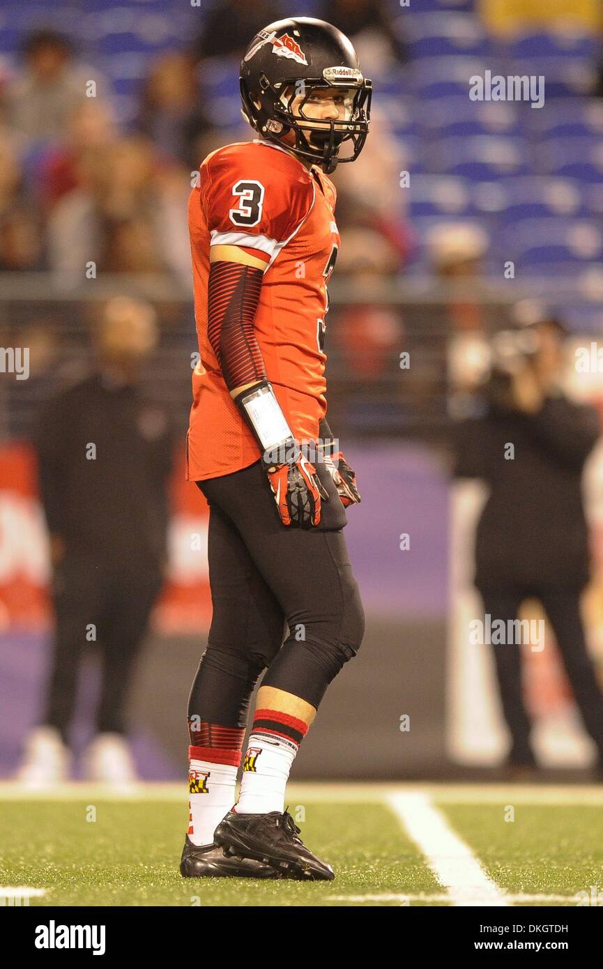 DEC 05, 2013: Linganore Lancer WR Sam Weir (3) awaits the snap during ...