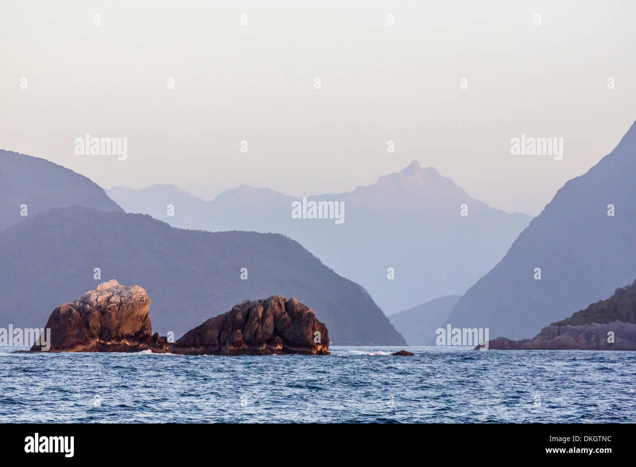 Dusky Sound, Fiordland National Park, UNESCO World Heritage Site, South ...