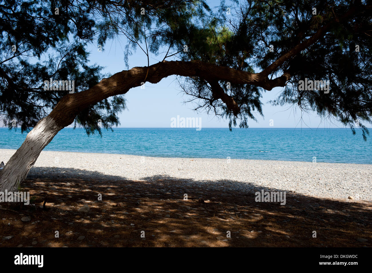 Beach in Maleme, Chania regional unit, Crete, Greece Stock Photo - Alamy