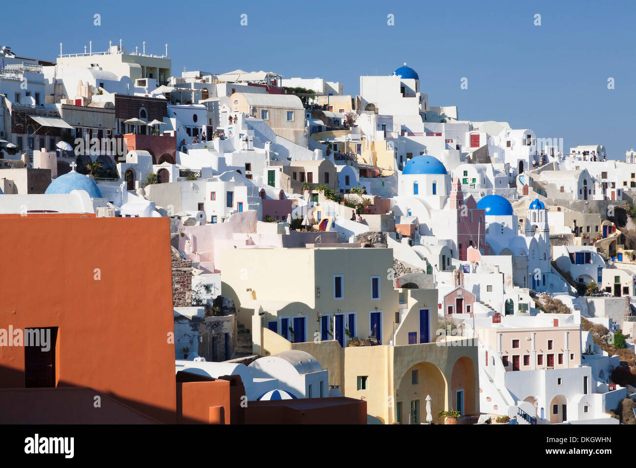Greek blue houses hi-res stock photography and images - Alamy