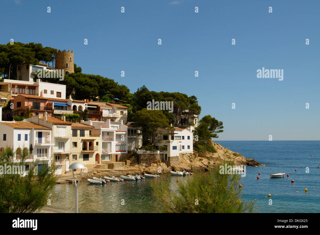 The beautiful cove of Sa Tuna, near Begur, Costa Brava, Catalonia ...