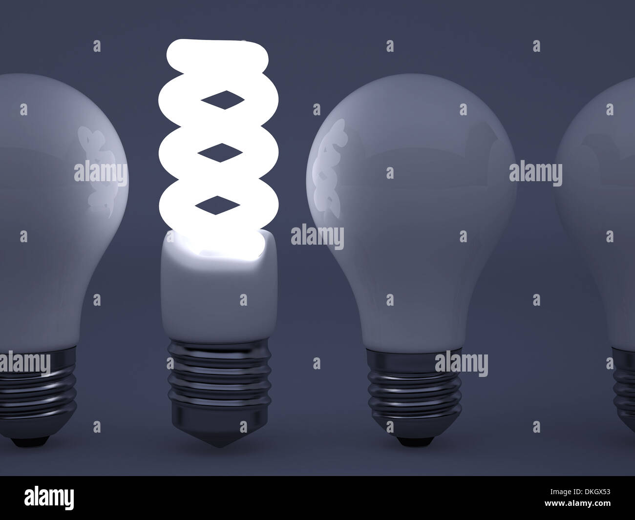 High resolution image. 3d rendered illustration. Light bulb symbol ...