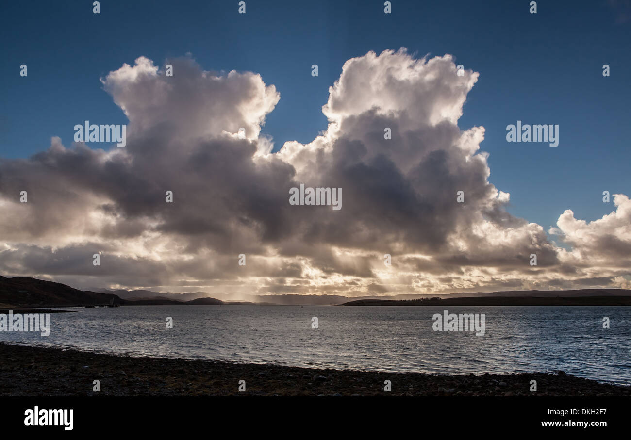 Big Sky, Altbea, Loch ewe, Wester Ross, Highlands, Scotland Stock Photo ...