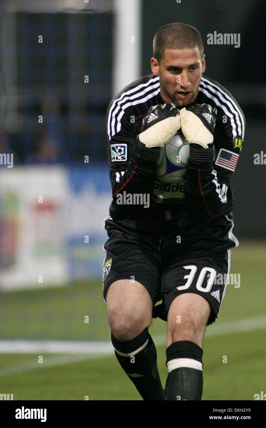 6 June 2009: Goalkeeper Andy Gruenebaum #30 of the Columbus Crew ...