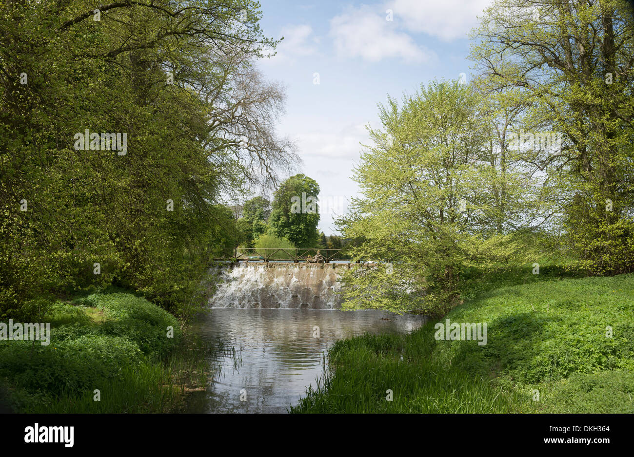 Neptune waterfall a man made artificial dam River Chess near Latimer ...