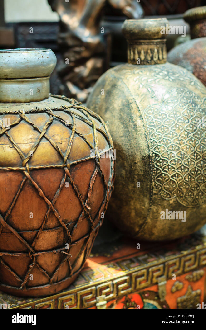 Antiques, Souk Madinat, Dubai, United Arab Emirates, Middle East Stock ...