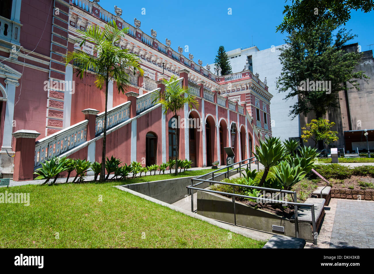 Pink Cruz e Sousa palace in Florianopolis, Santa Catarina State, Brazil ...