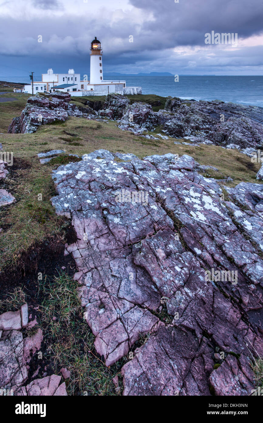 Rubha Reidh Lighthouse at Dawn, Melvaig, Wester Ross, Highlands ...