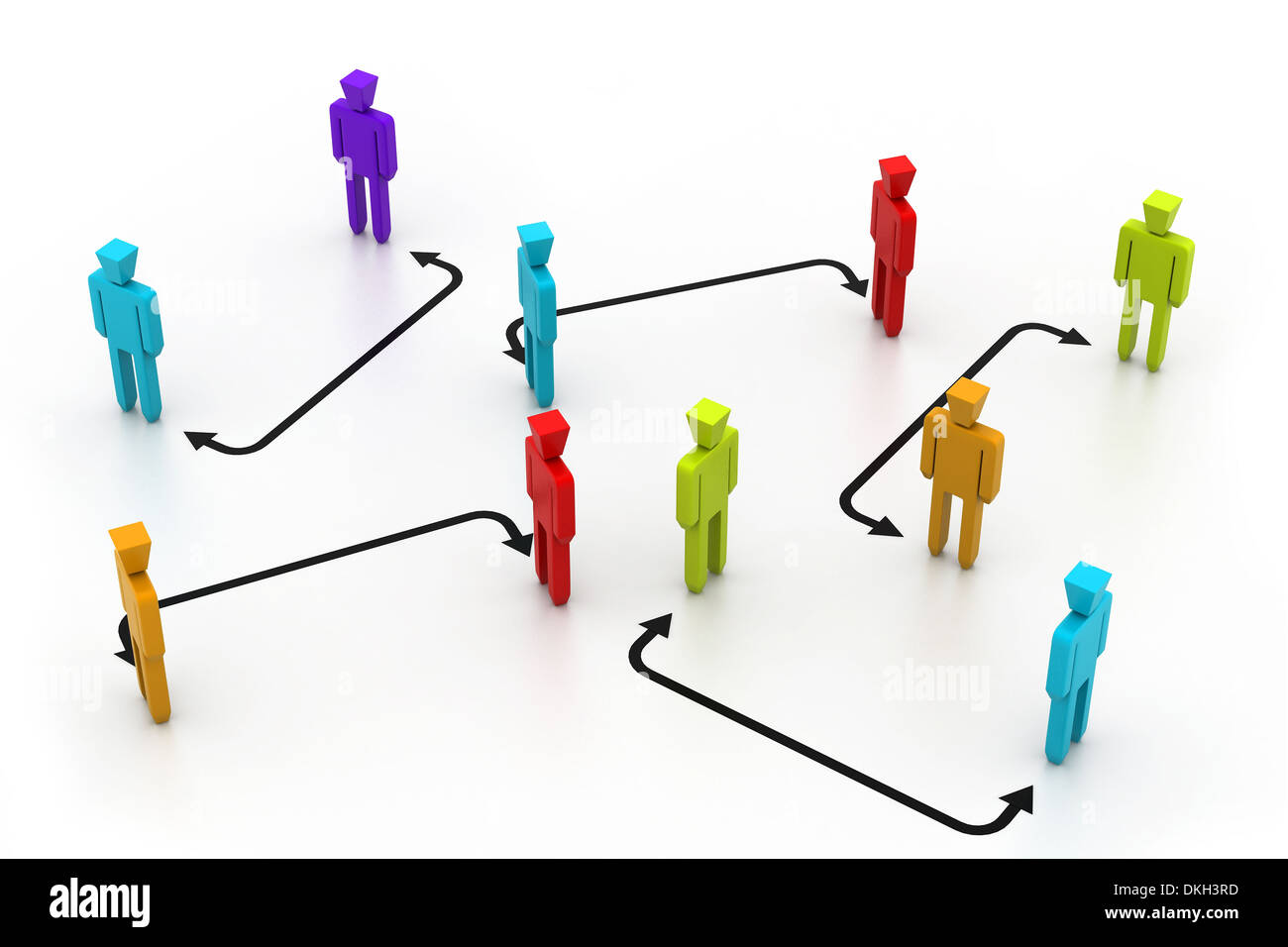 Business people network Stock Photo - Alamy