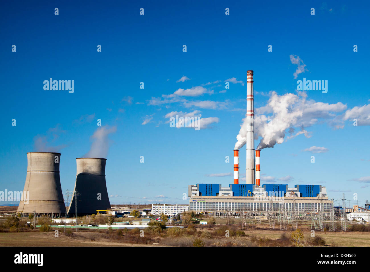 Maritsa East 3 thermal power plant in southeastern Bulgaria Stock Photo ...