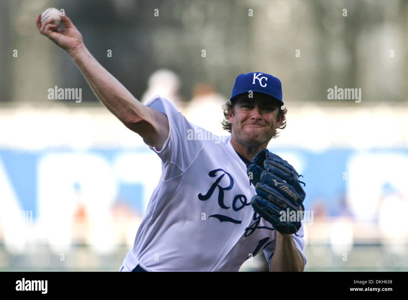 22 July 2009: Kansas City Royals starting pitcher Brian Bannister ...
