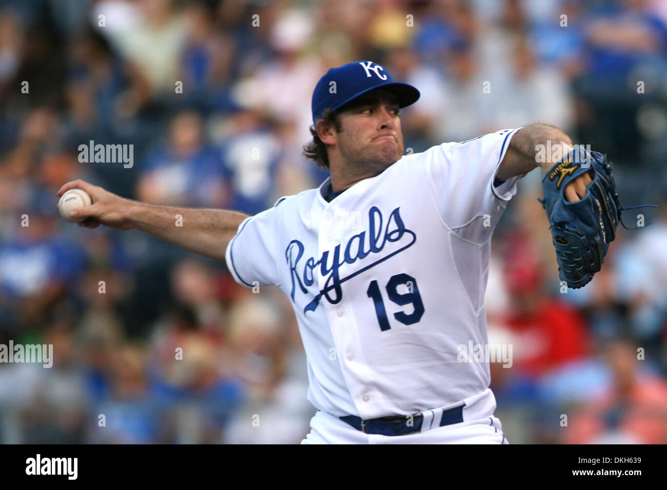 22 July 2009: Kansas City Royals starting pitcher Brian Bannister ...