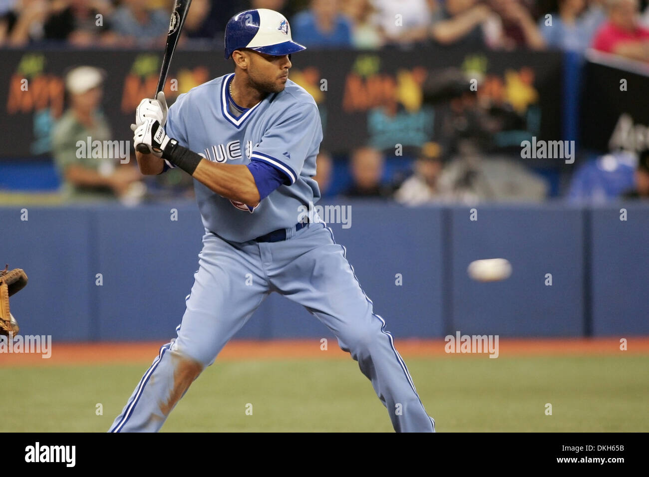 Toronto Blue Jays right fielder Alex Rios batting against the Tampa Bay ...