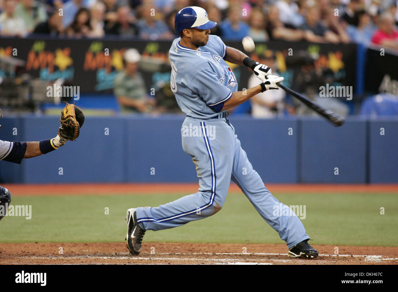 Toronto Blue Jays right fielder Alex Rios batting against the Tampa Bay ...