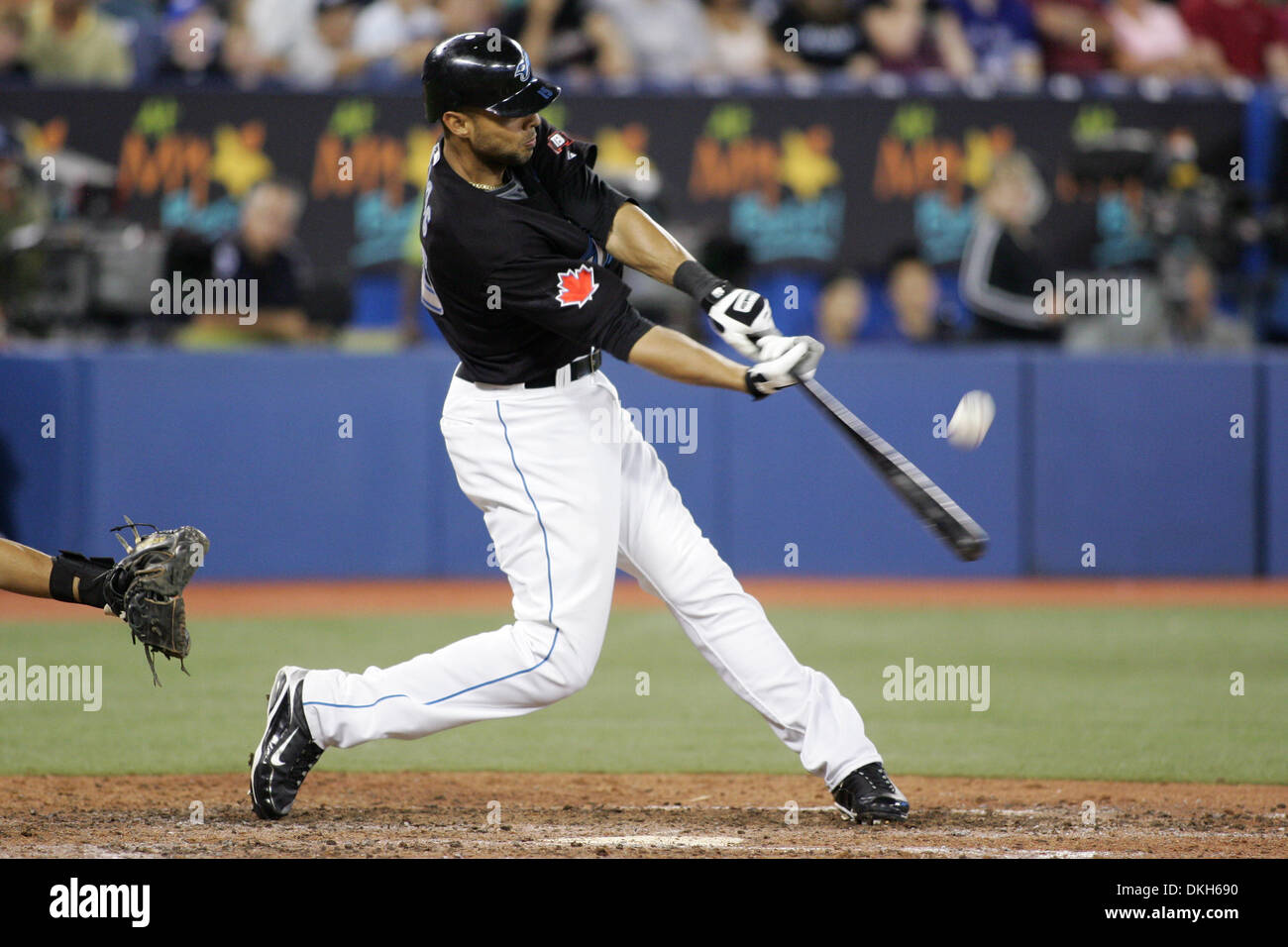 Toronto Blue Jays right fielder Alex Rios bats against the Tampa Bay ...