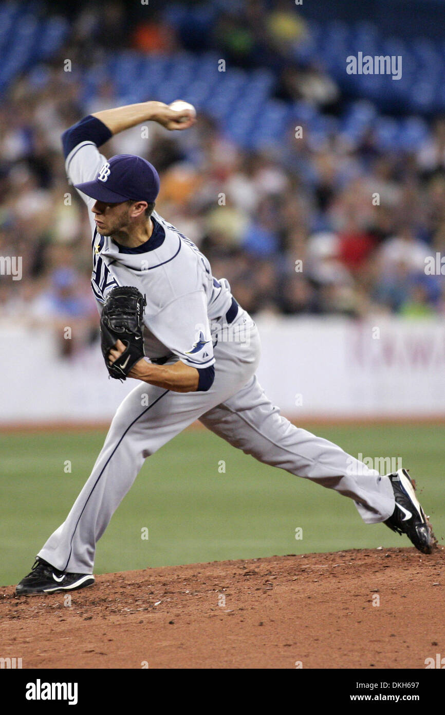 Tampa Bay Rays pitcher Lance Cormier throws against the Toronto Blue ...