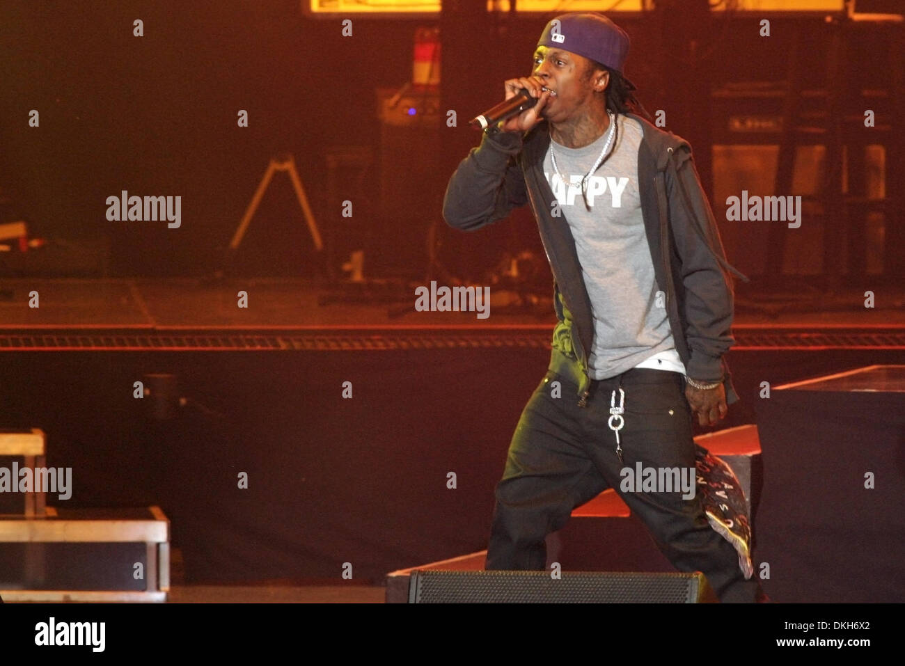 Lil' Wayne performs on stage at the Molson Amphitheatre in Toronto ...