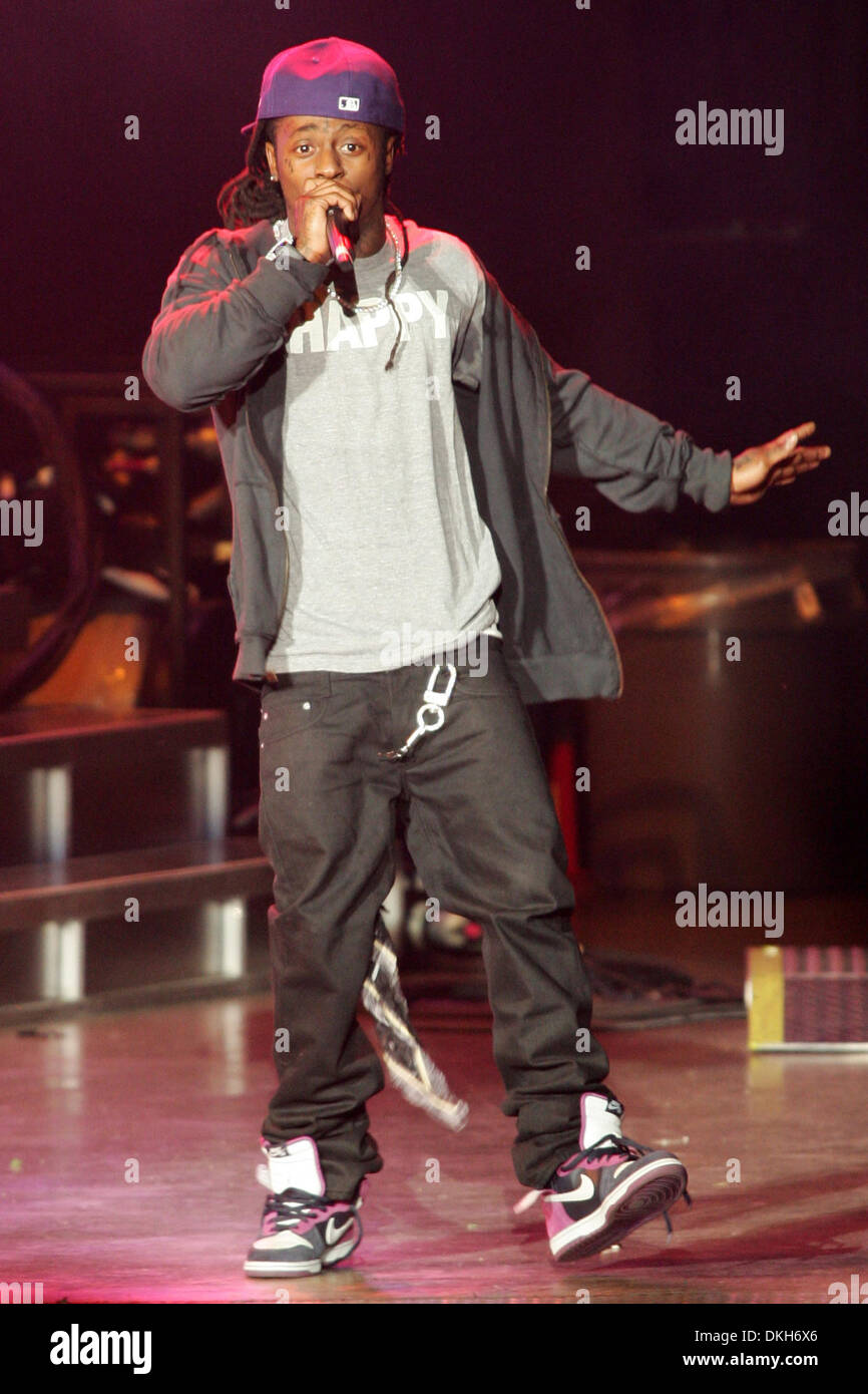 Lil' Wayne performs on stage at the Molson Amphitheatre in Toronto ...