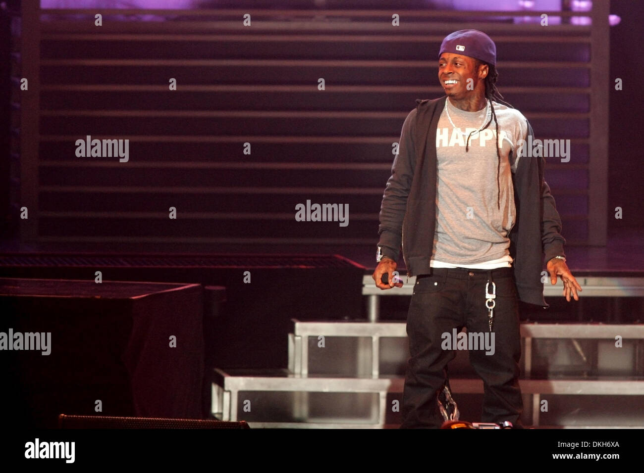 Lil' Wayne performs on stage at the Molson Amphitheatre in Toronto ...