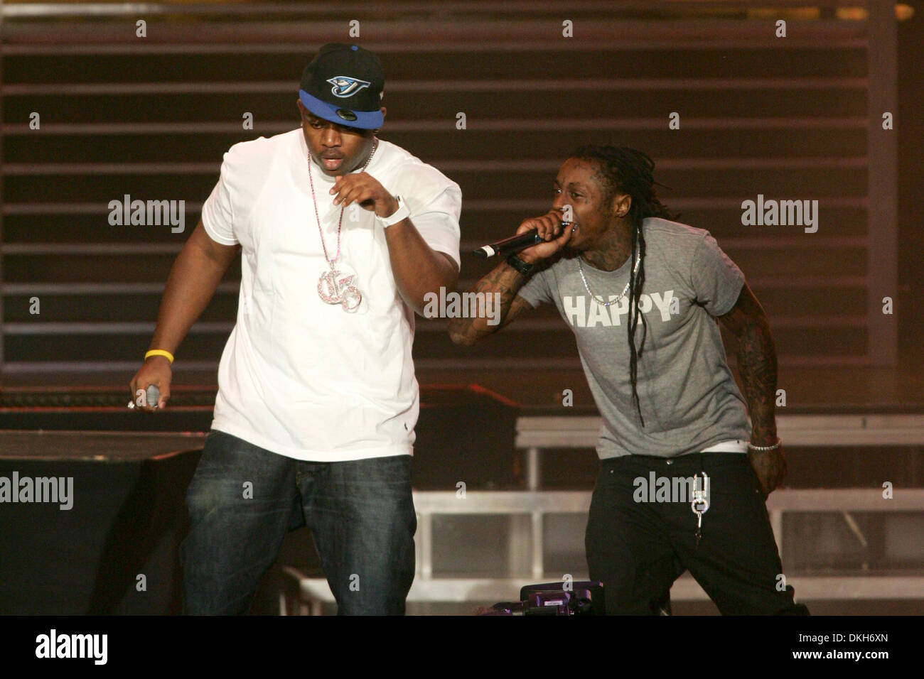 Lil' Wayne performs on stage at the Molson Amphitheatre in Toronto ...