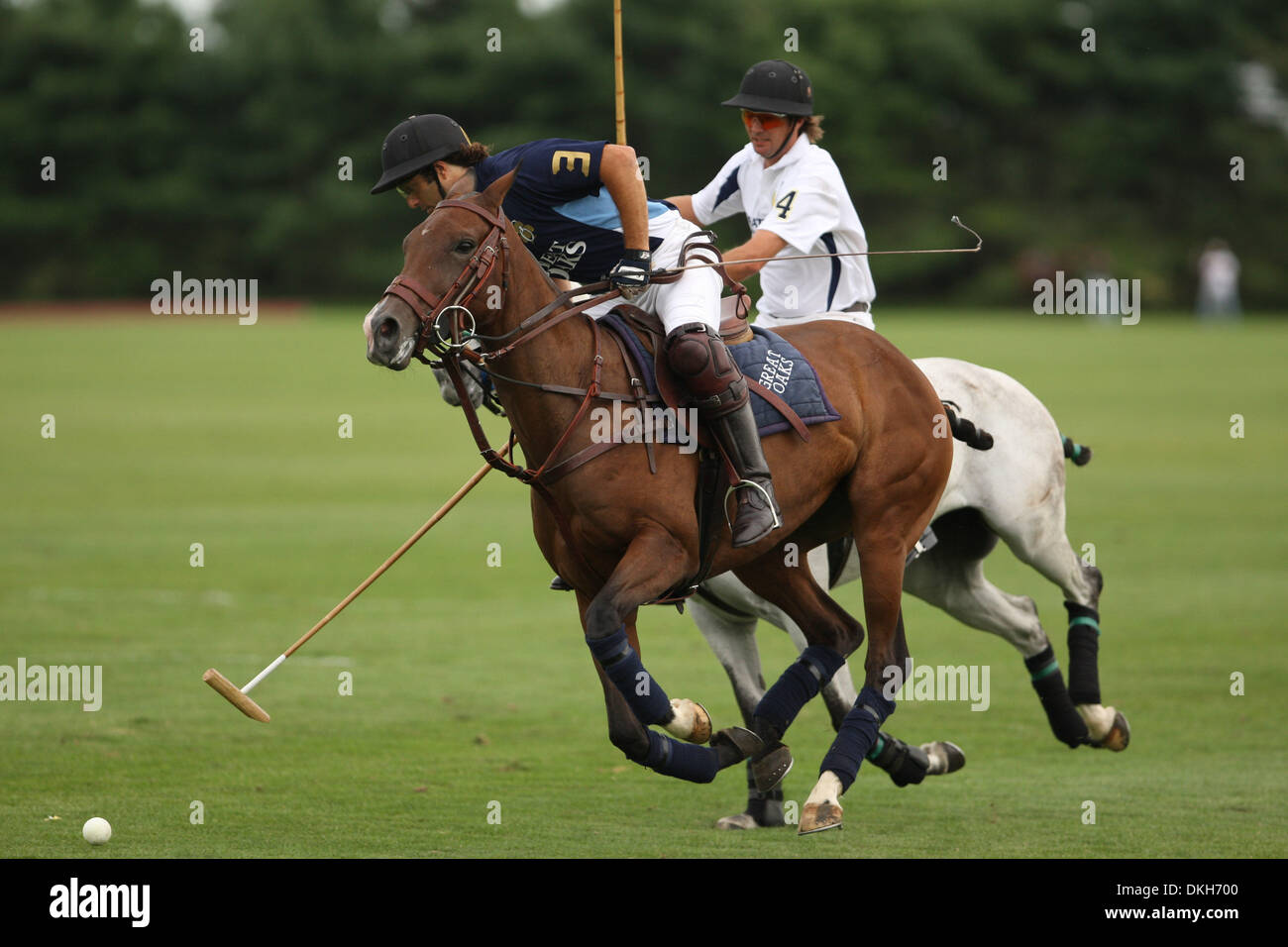 08 August: No3 Sebastian Merlos of Great Oaks gets the ball from No 4 ...