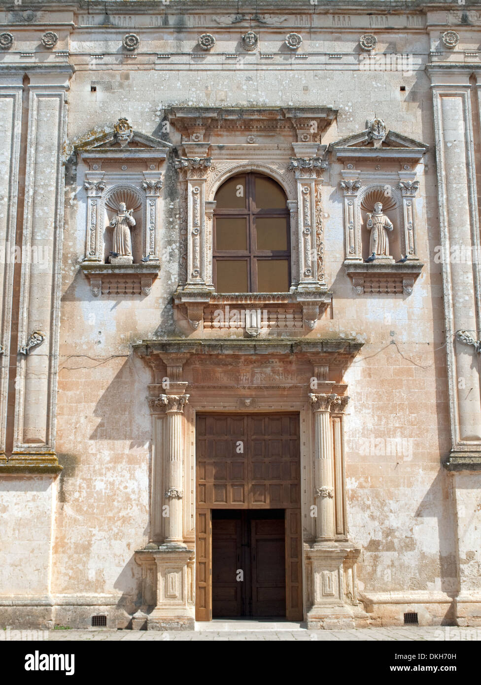 Soleto (Lecce) - Church of Our Lady of Grace - Detail of the facade ...