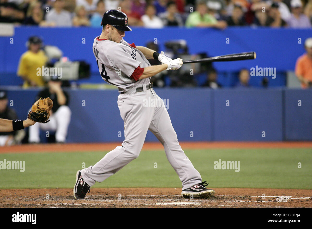 Boston Red Sox left fielder Jason Bay bats against the Toronto Blue ...
