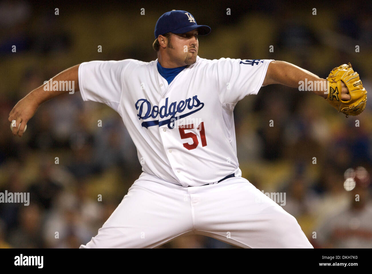 Los Angeles Dodger Relief Pitcher Jonathan Broxton earned the save and ...