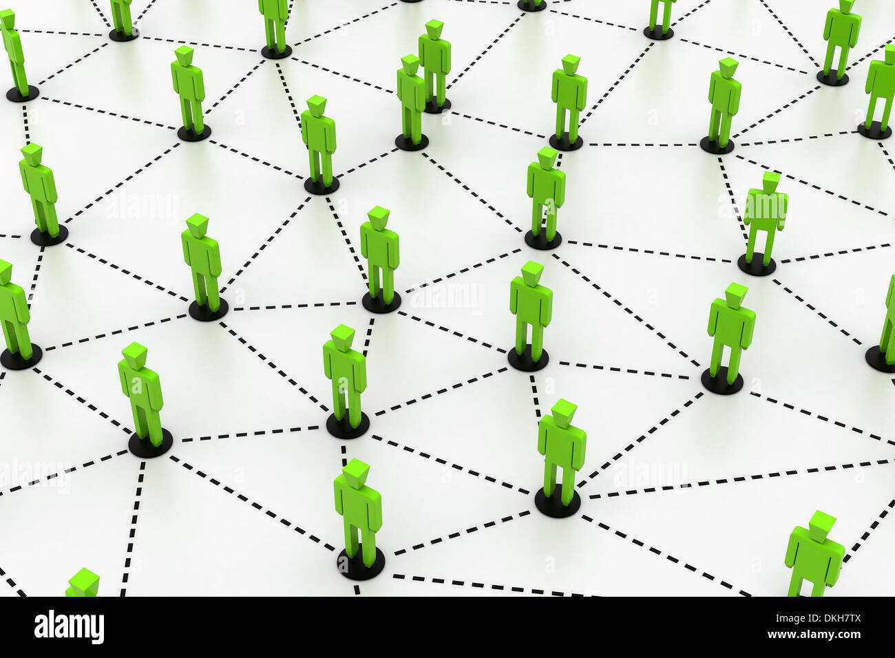 Business network connection stick figure hi-res stock photography and ...