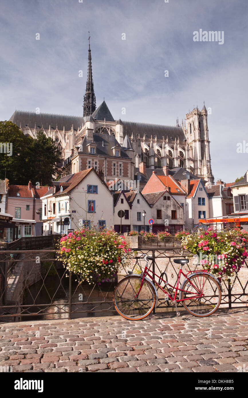 Notre Dame d'Amiens Cathedral, UNESCO World Heritage Site, and the city ...