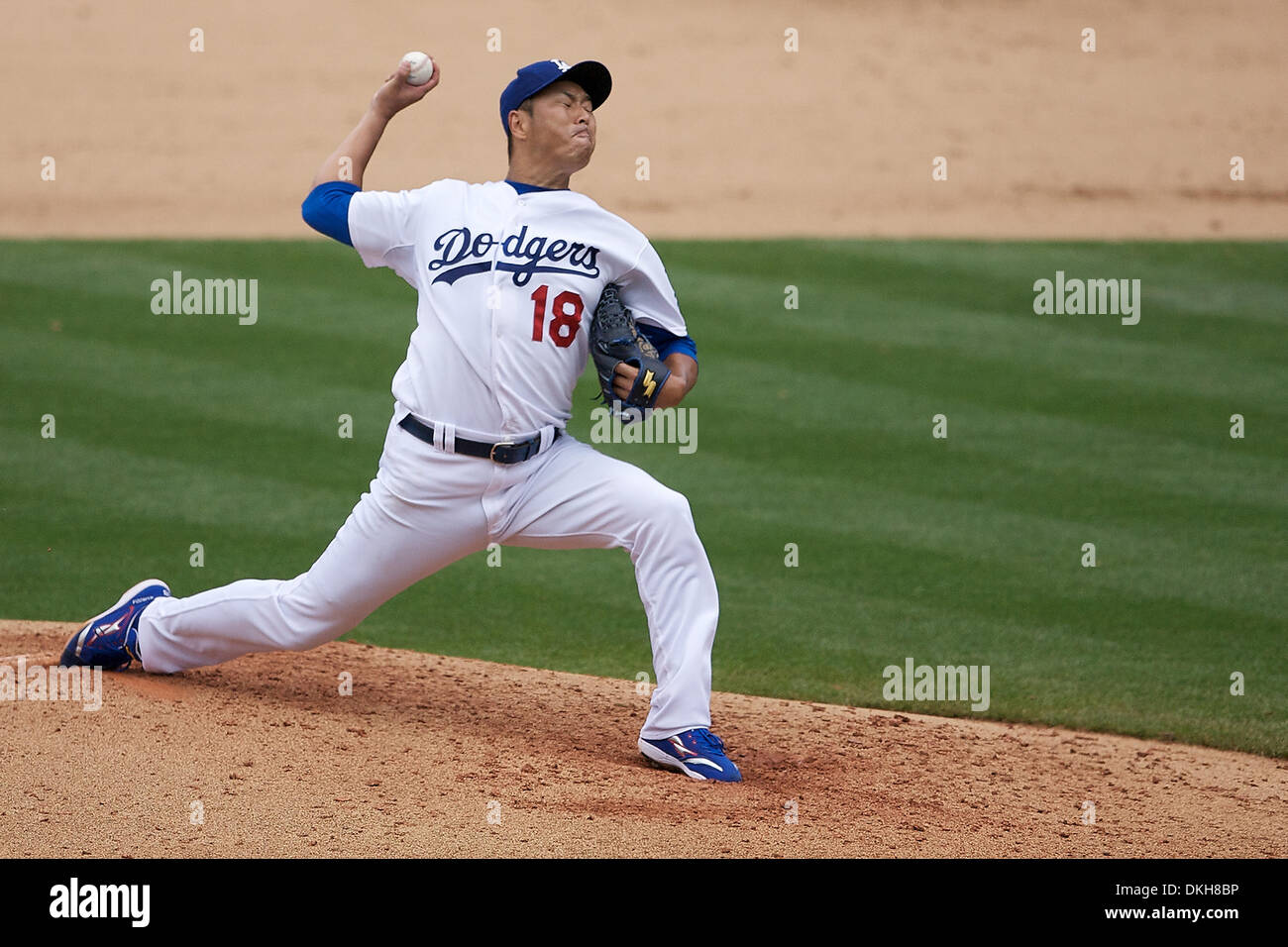 Los Angeles Dodger Starting Pitcher Hiroki Kuroda, made his second ...