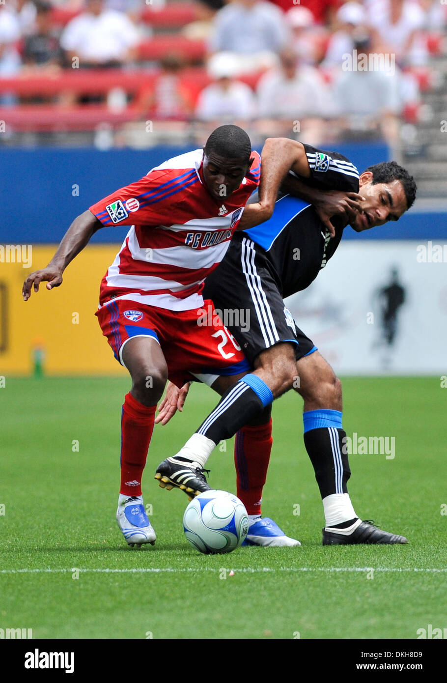 FC Dallas midfielder Anthony Wallace first for ball positioning as the ...