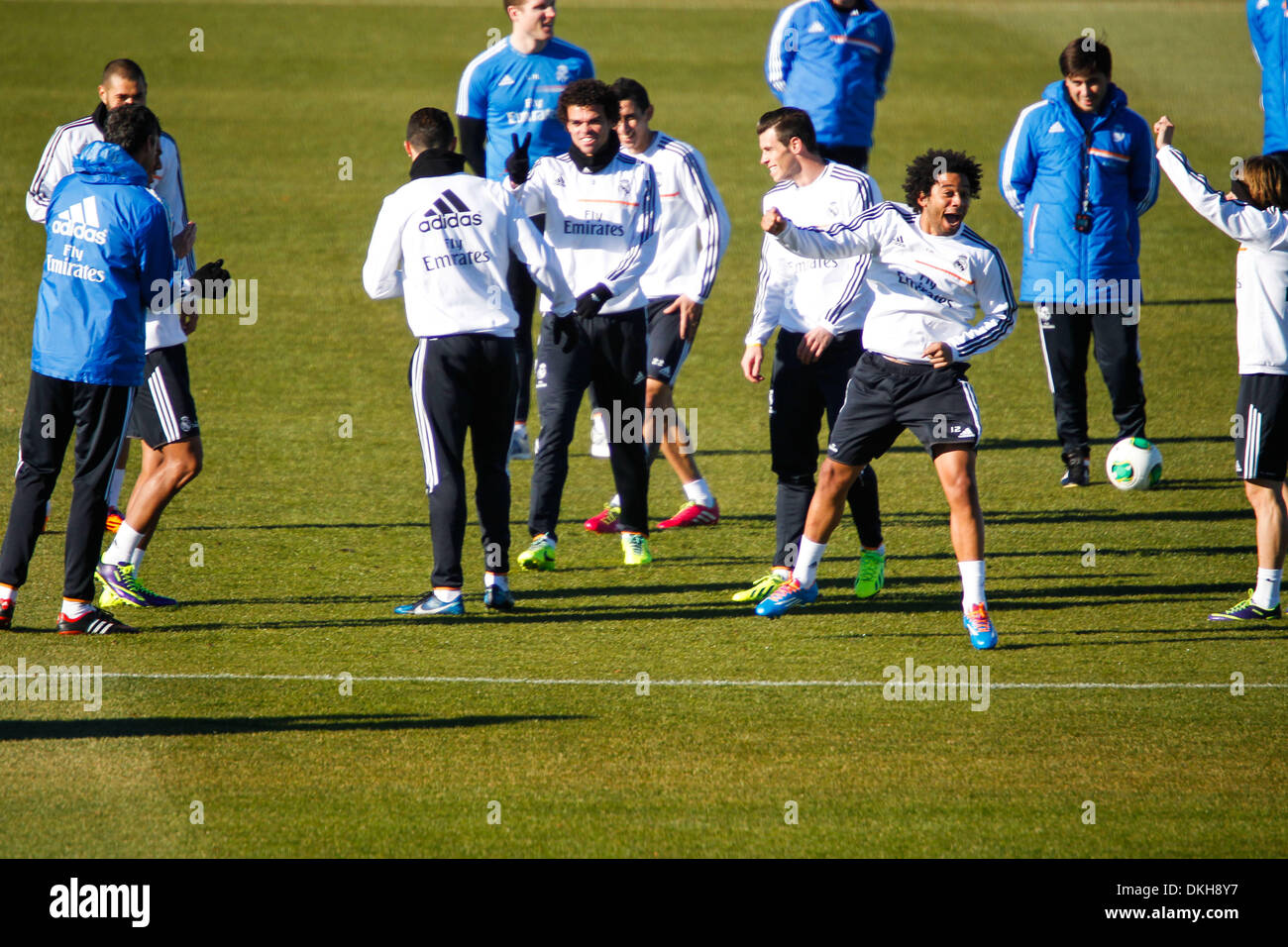 Real madrid players marcelo cristiano hi-res stock photography and ...