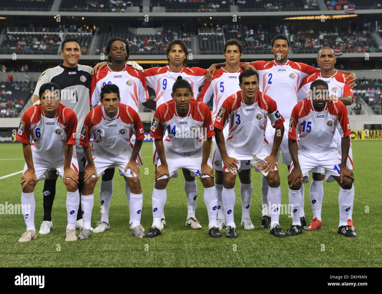 CONCACAF Gold Cup 2009 Quarterfinals - Guadeloupe at Costa Rica. Team ...