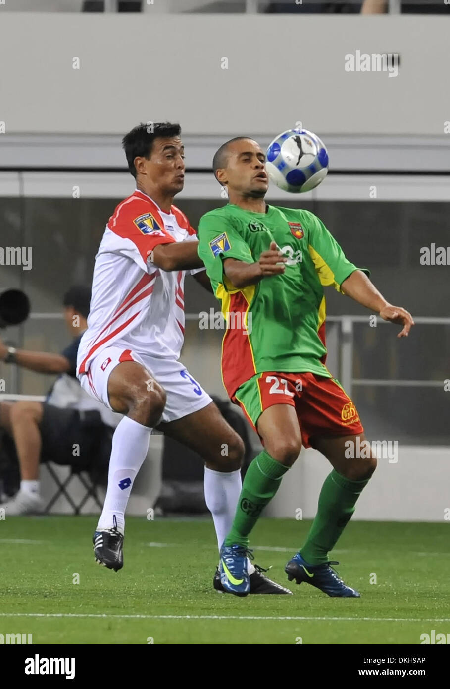 CONCACAF Gold Cup 2009 Quarterfinals - Guadeloupe at Costa Rica. Team ...