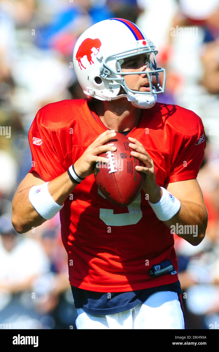 Buffalo Bills quarterback Trent Edwards looks down field during ...