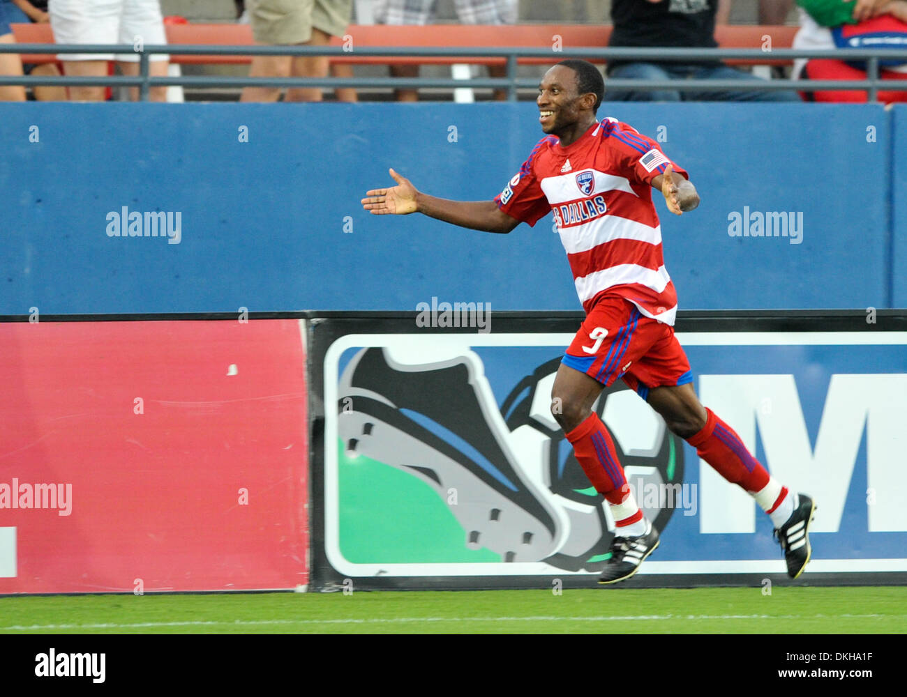 FC Dallas Forward Jeff Cunningham celebrates after scoring 1 of his 4 ...