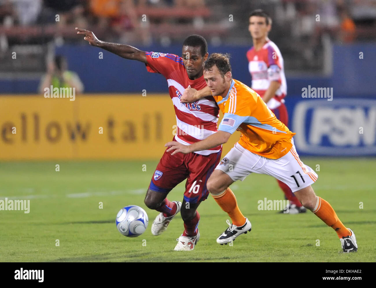 FC Dallas Midfielder Atiba Harris fights Midfielder Brad Davis as FC ...