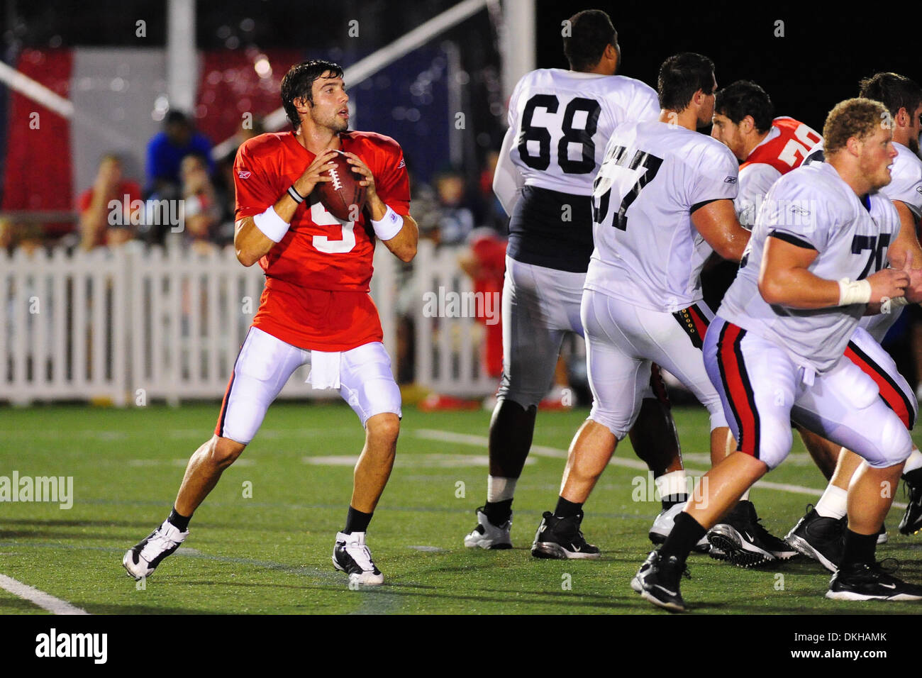 Buffalo Bills quarterback Trent Edwards looks for a receiver during ...
