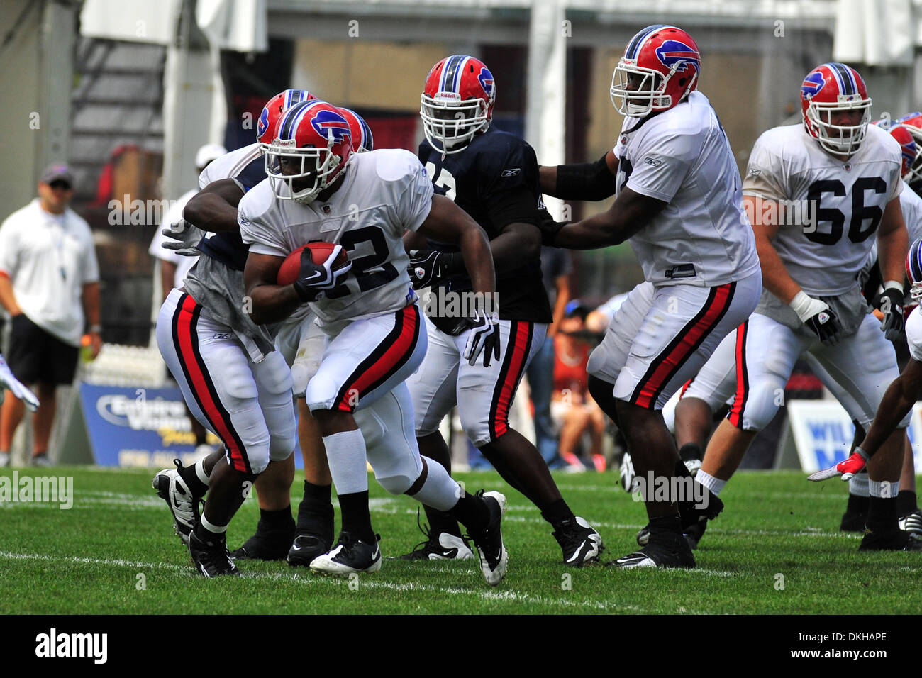 Buffalo Bills runningback Bruce Hall breaks free for a big gain during ...
