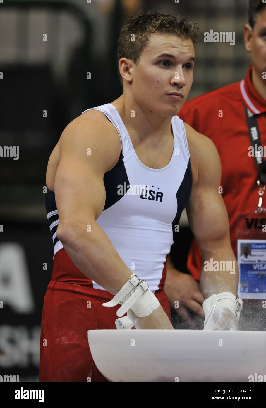 2009 VISA gymnastics championship, Day 2 of the Men's competition at ...