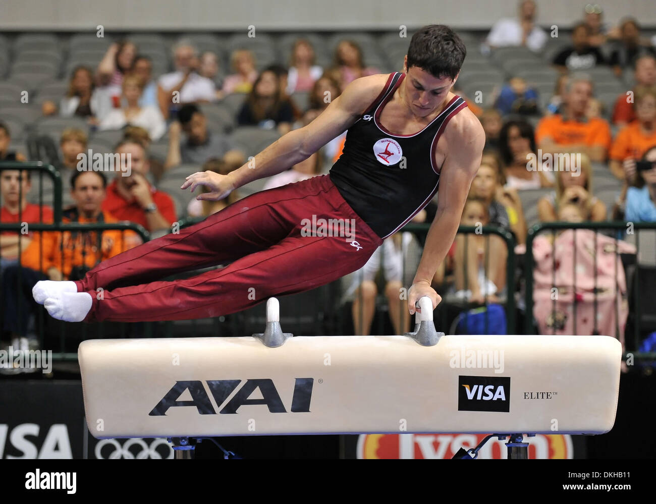 2009 VISA gymnastics championship, Day 2 of the Men's competition at ...