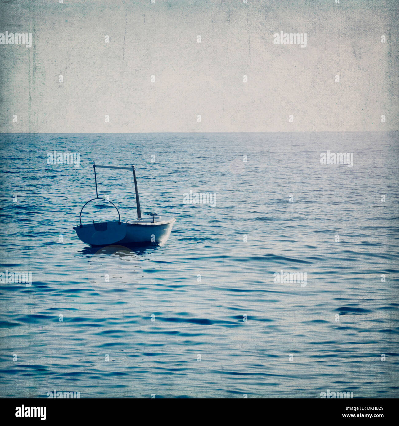 Boat in the middle of the sea hi-res stock photography and images - Alamy