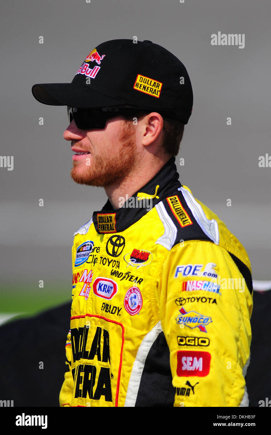 Sprint Cup regular Brian Vickers walks up pit road before qualifying on ...