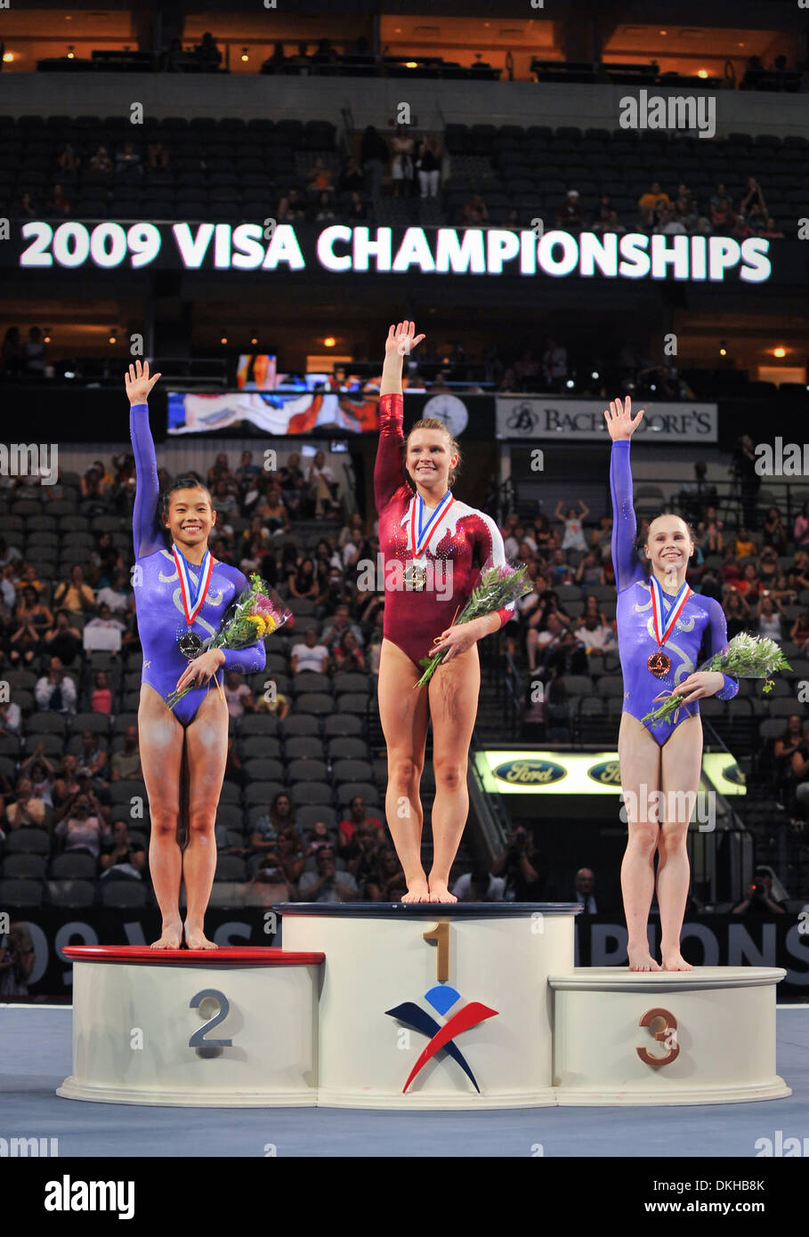 2009 VISA gymnastics championship, Day 2 of the Women's competition at ...